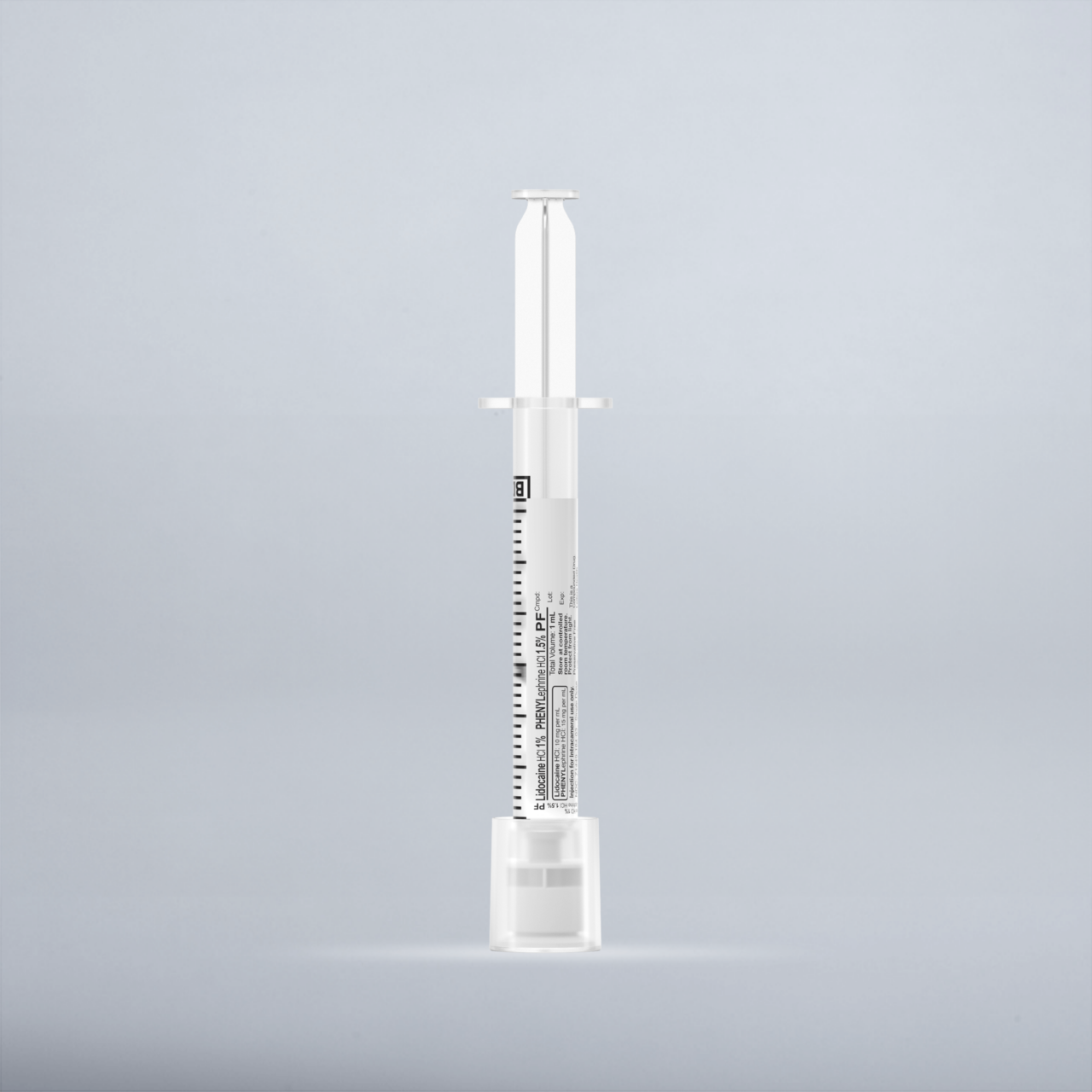 Lidocaine HCl 1%, Phenylephrine HCl 1.5%, 1 mL in a 3 mL syringe ...